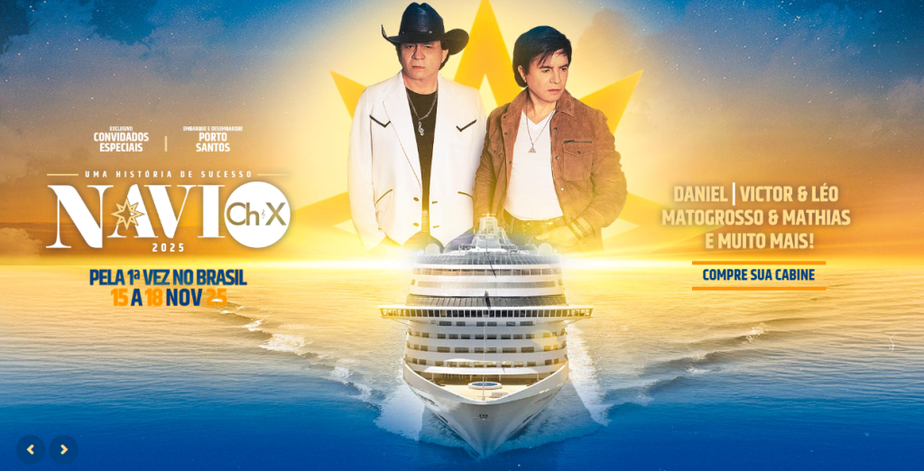 Navio Chitãozinho e Xororó 2025 - Compositor Sertanejo